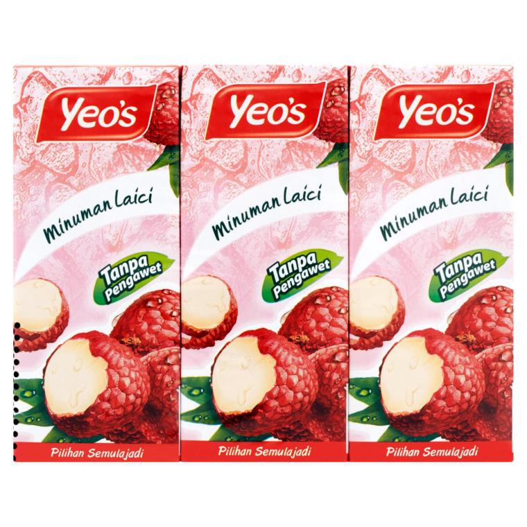 Yeo's Drink Lychee-Air Minuman Kotak 6 x 250ml | Shopee Malaysia