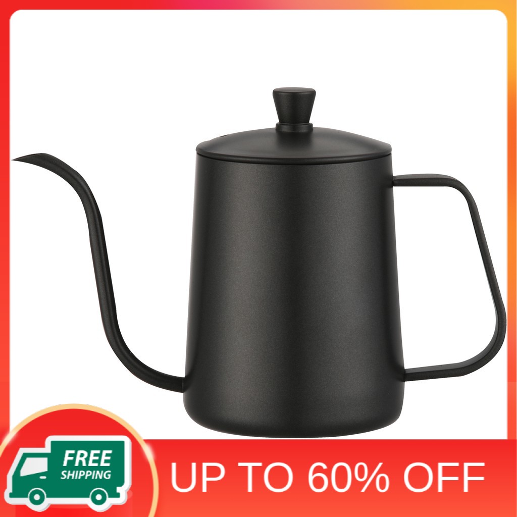Long Narrow Spout Coffee Kettle 21oz(600ml Gooseneck Coffee Pot in ...
