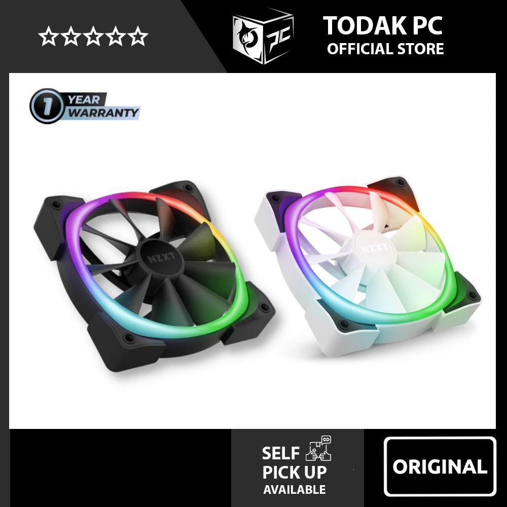 NZXT AER RGB 2 12CM | Black/White, Triple/Single Pack | Shopee Malaysia