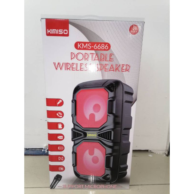 KIMISO PORTABLE WIRELESS SPEAKER KMS-6686 | Shopee Malaysia