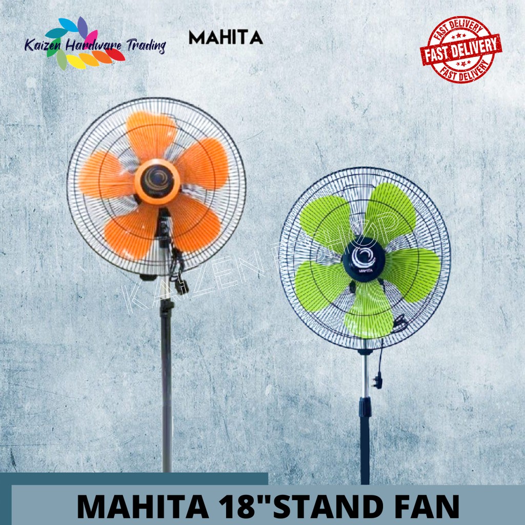 MAHITA 18" 100% FULL COPPER MOTOR 5 BLADES STAND FAN | Shopee Malaysia
