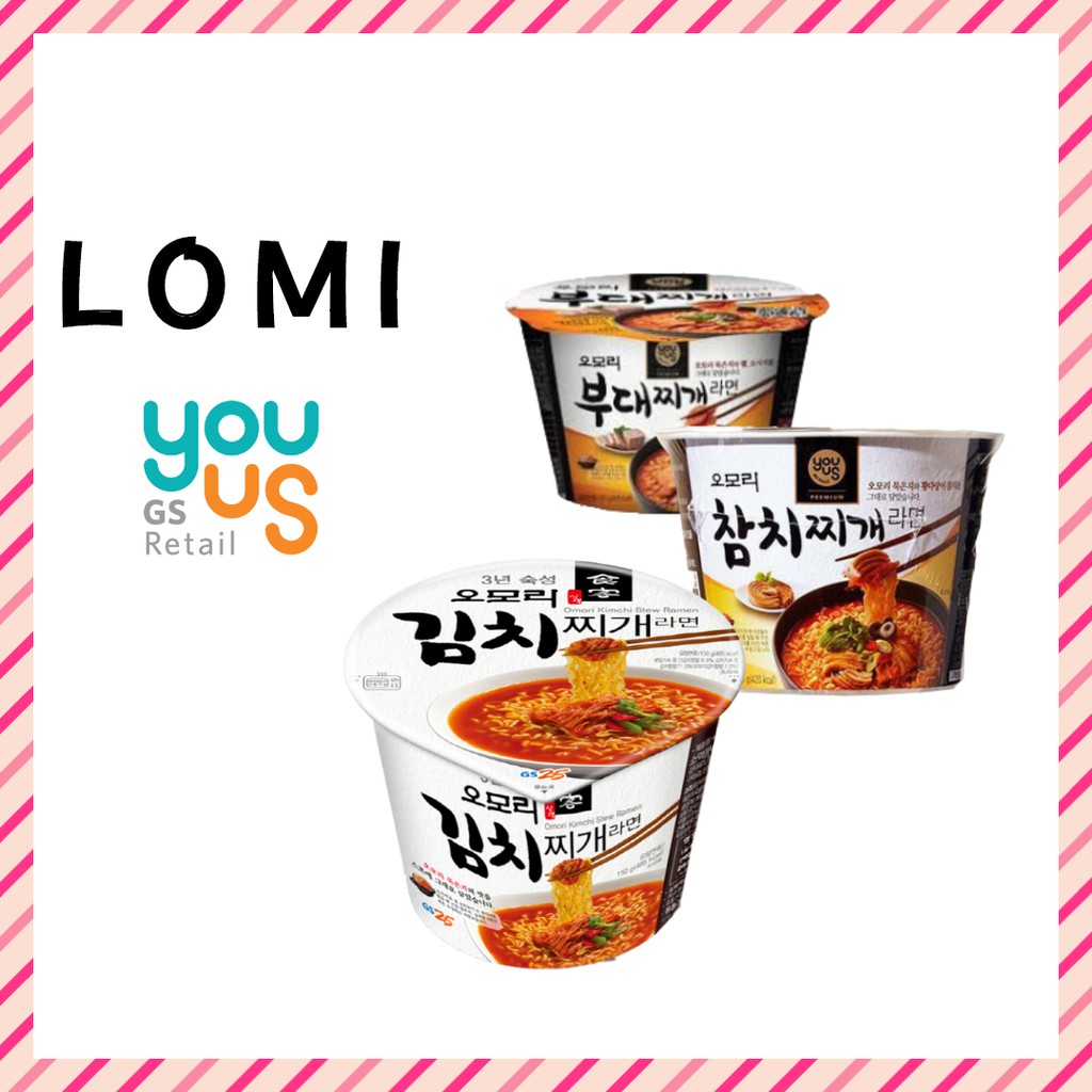 Omori stew cup ramen 3type /Omori Kimchi Stew Ramen 150g /Omori Tuna ...