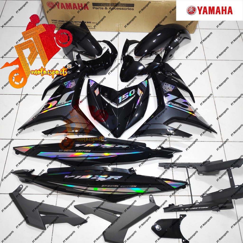 Yamaha Y15ZR Y15 V1 V2 CoverSet Metallic Black Pelangi Carbon Sticker ...