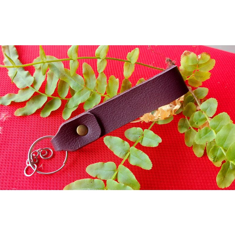 Keychain kulit lembu original handmade. | Shopee Malaysia