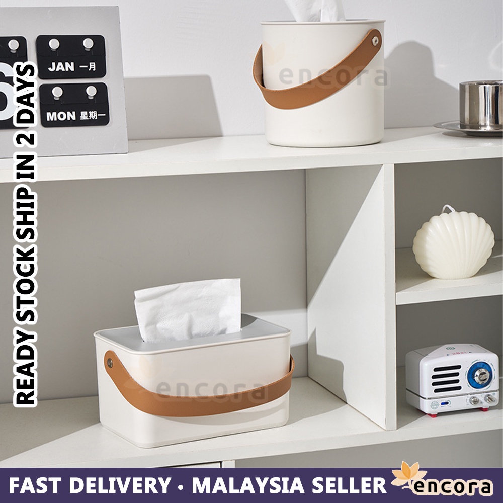 Encora Elegant Minimalist Concept Rectangle / Round Tissue Box With ...