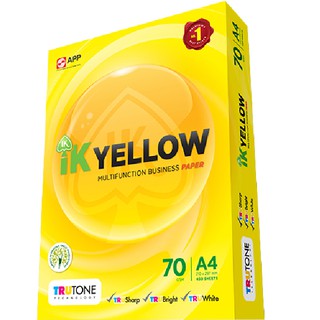 [READY STOCK] IK Yellow A4 Paper 70 GSM 450'S TruTone Technology Copier ...