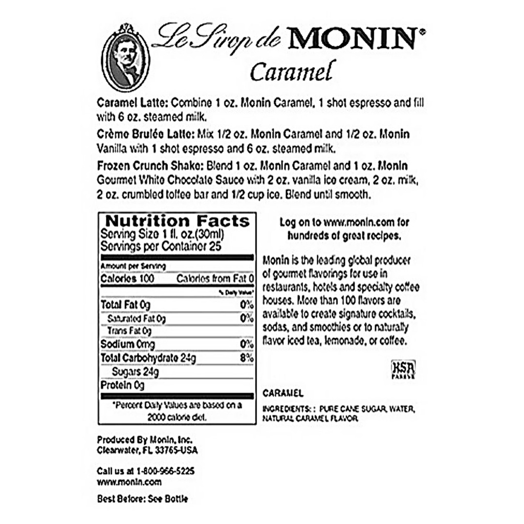 Monin Caramel Sugar Syrup 700ml | Shopee Malaysia