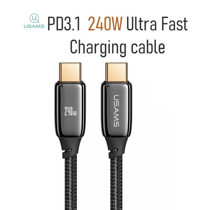 USAMS PD3.1 US-SJ580/581 U82 240W 140W 2M 2 meter Type-C To Type-C USB ...