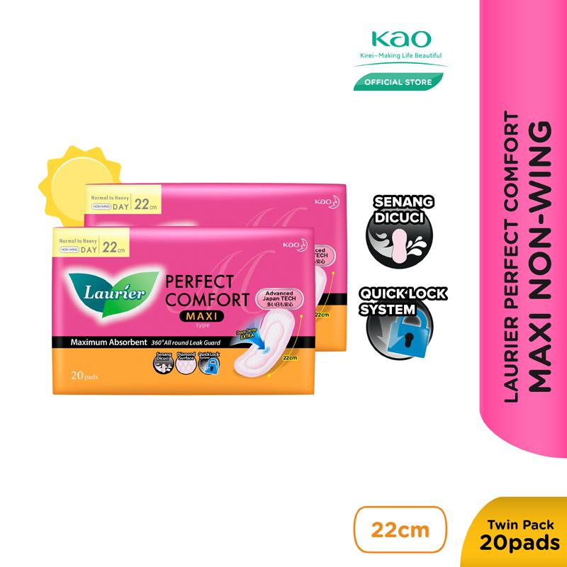 LAURIER Super Maxi Twin Pack (22cm x 20s) | Shopee Malaysia