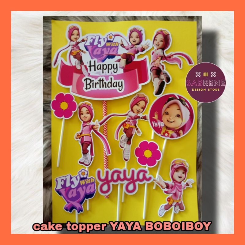 Cake Topper Yaya Boboiboy Ready Stock | Shopee Malaysia