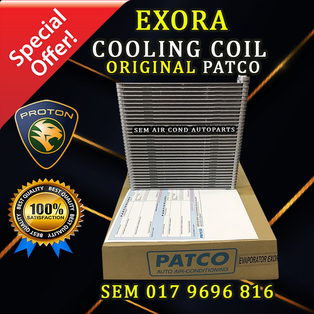PROTON EXORA ORIGINAL PATCO COOLING COIL/ EVAPORATOR (CAR AIRCOND ...