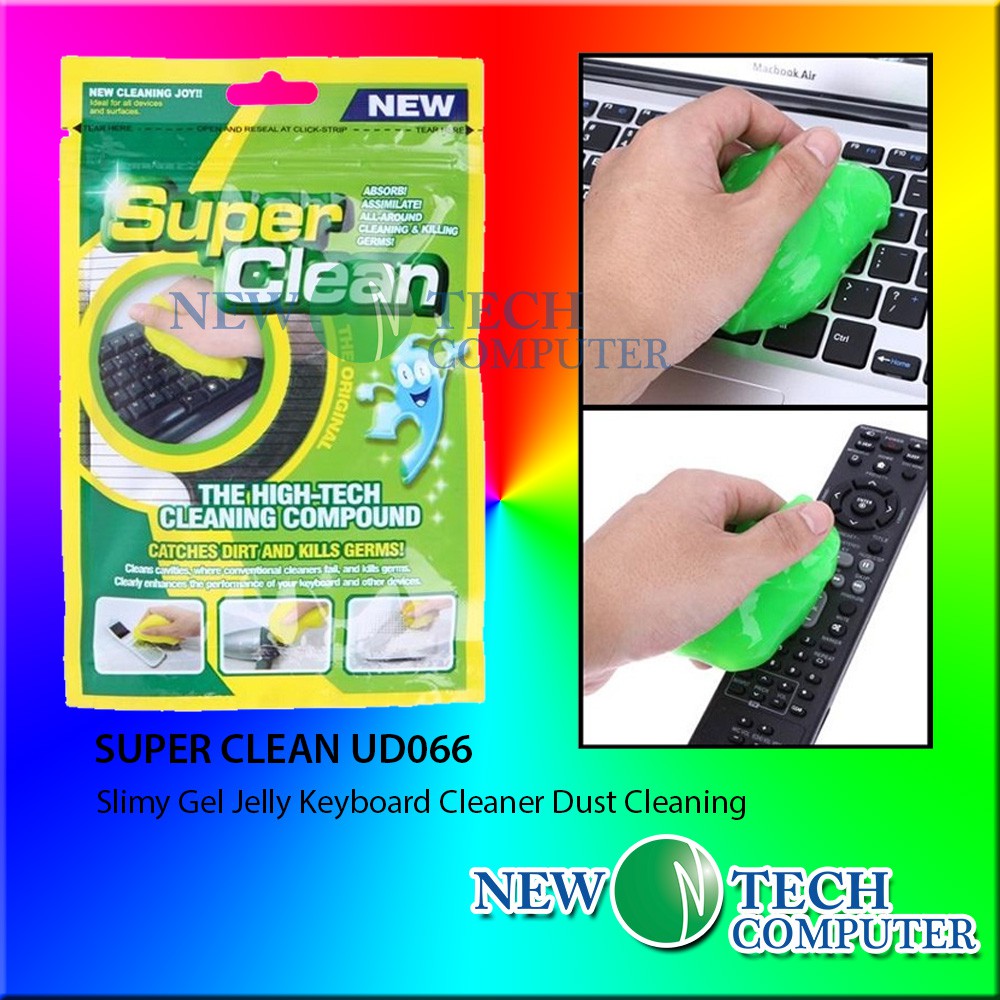 SUPER CLEAN COMPOUND UD066 SLIMY GEL JELLY KEYBOARD GERMS CLEANER DUST ...