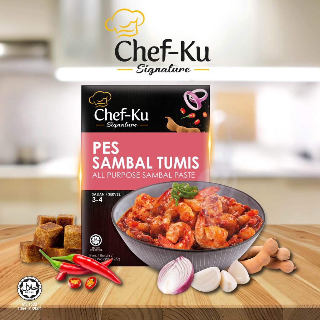 Chef-Ku Sambal Tumis (All Purpose Sambal) Paste 125g | Shopee Malaysia