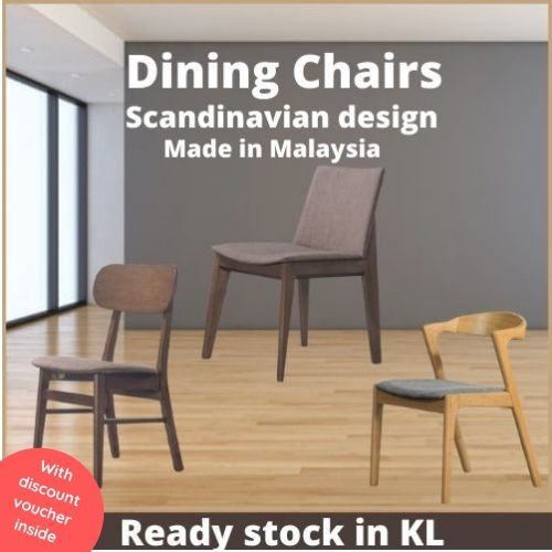 Solid Rubberwood Dining Chair Set Study Chair Lounge Cafe Arm Chair ...