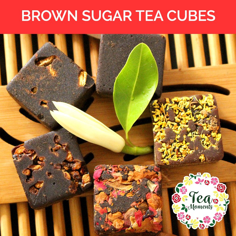 [18g~25g] Brown Sugar Cube Flower Tea Rose Osmanthus Red Dates Teh Gula ...