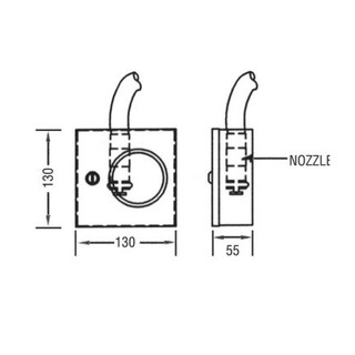 Fire Hose Reel Hosereel Nozzle Box Bomba Metal Type ( 25mm or 1 inch ...