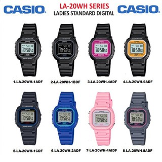 Casio digital LA-20WH Series Unisex & Kids Digital Youth Design Resin Band..LA-20WHS | Shopee ...