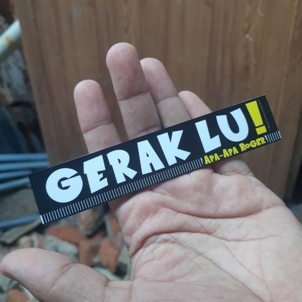 Gerak Lu Apa-Apa Roger 111 Sticker Motor Kereta Laptop Pelbagai ...