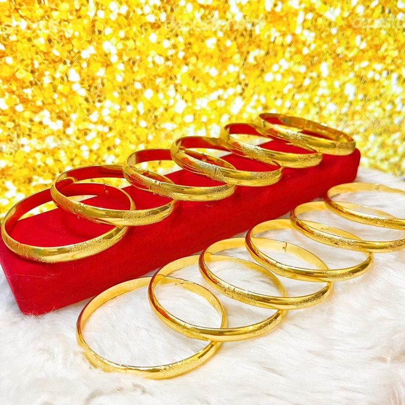 GELANG BELAH ROTAN / BANGLE BELAH ROTAN COP 916 ( Emas bangkok / Emas ...