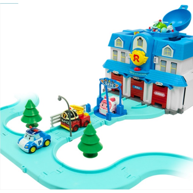 Robocar Poly Starter Pack (Opening Rescue Headquarters Die Casting 4 ...