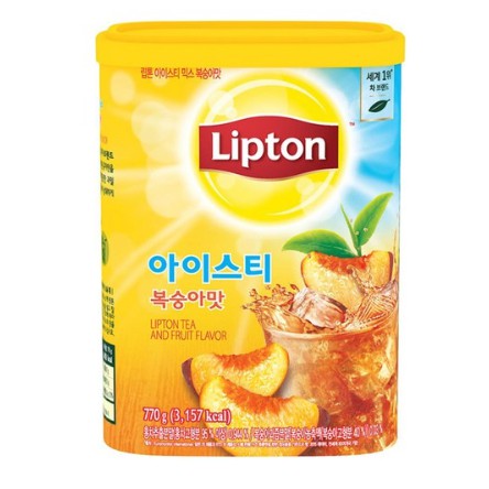 [Korean Iced Tea] Lipton Peach-flavored Ice Tea Powder 770g | Shopee ...