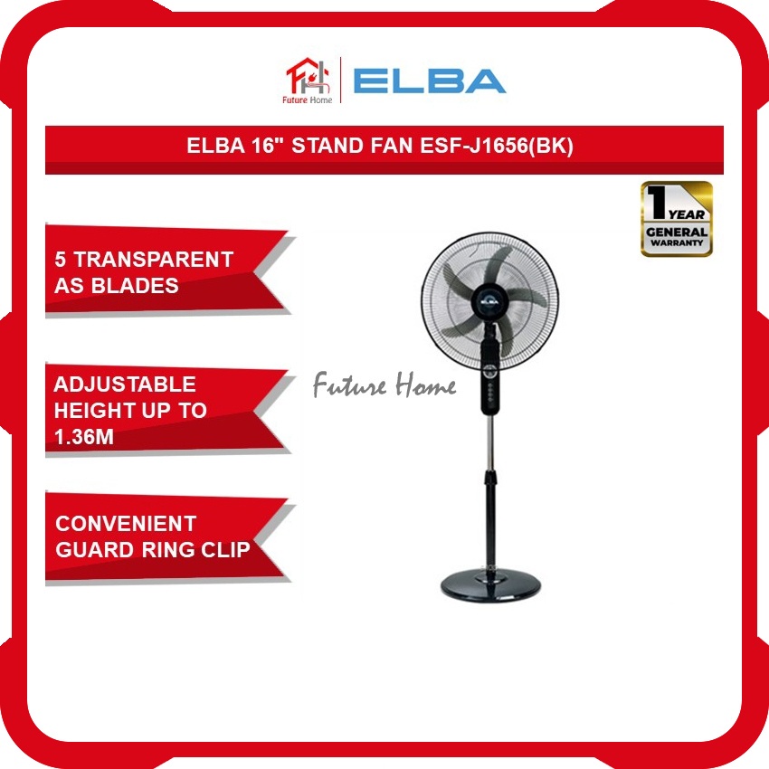 Elba 16" Stand Fan ESF-J1656(BK) | Shopee Malaysia