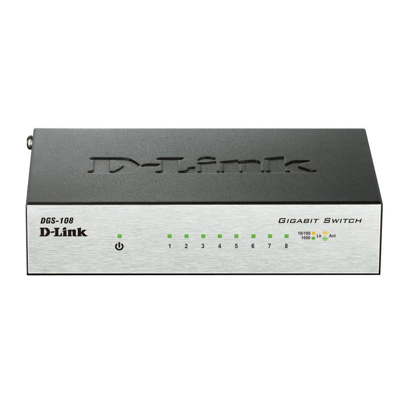 D-Link DGS-108/DGS-108GL 8-Port Gigabit Unmanaged Desktop Network ...