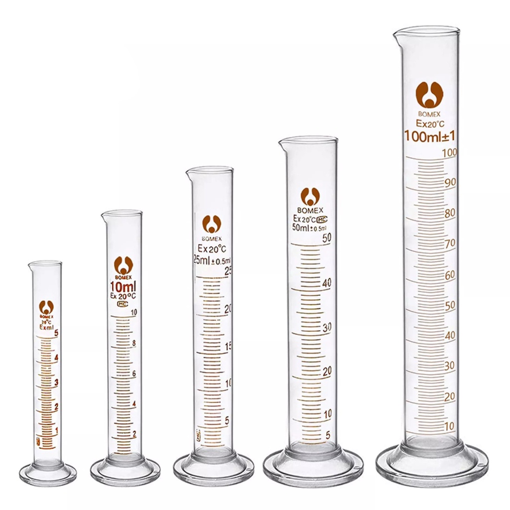 Thick Glass Graduated Measuring Cylinder Set Glass | Shopee Malaysia