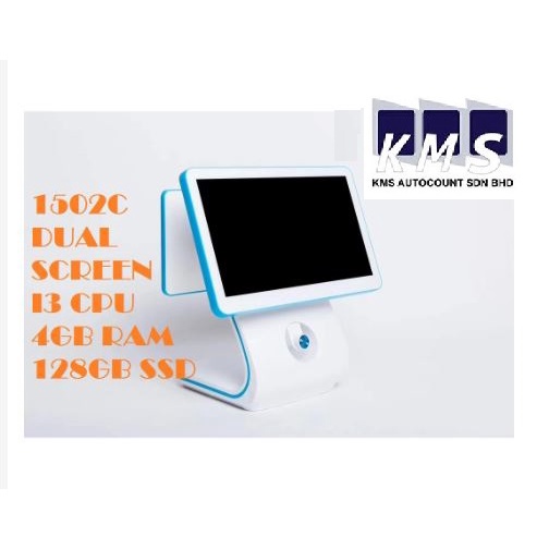 1502C 15.6INCH DUAL SCREEN ALL IN ONE TERMINAL POS SYSTEM CASH REGISTER ...