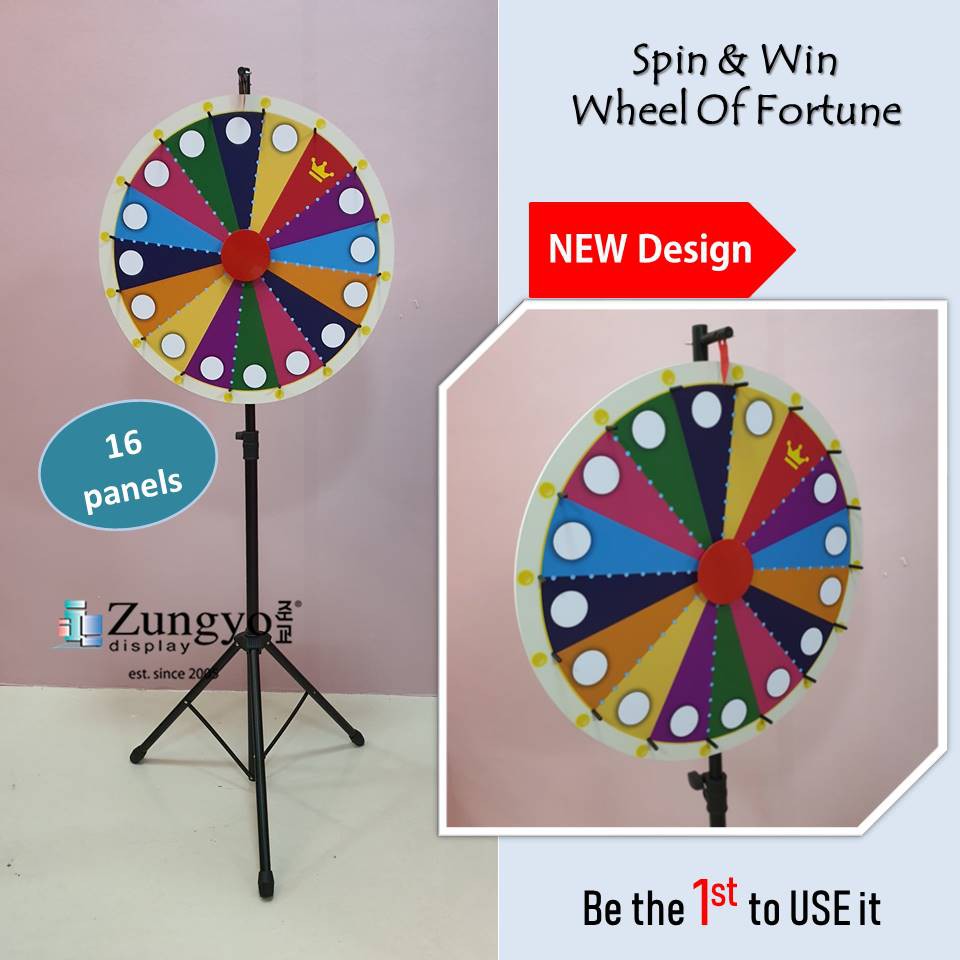 NEW DESIGN Spin & Win Party Games Wheel of fortune Stand Prize Wheels ...