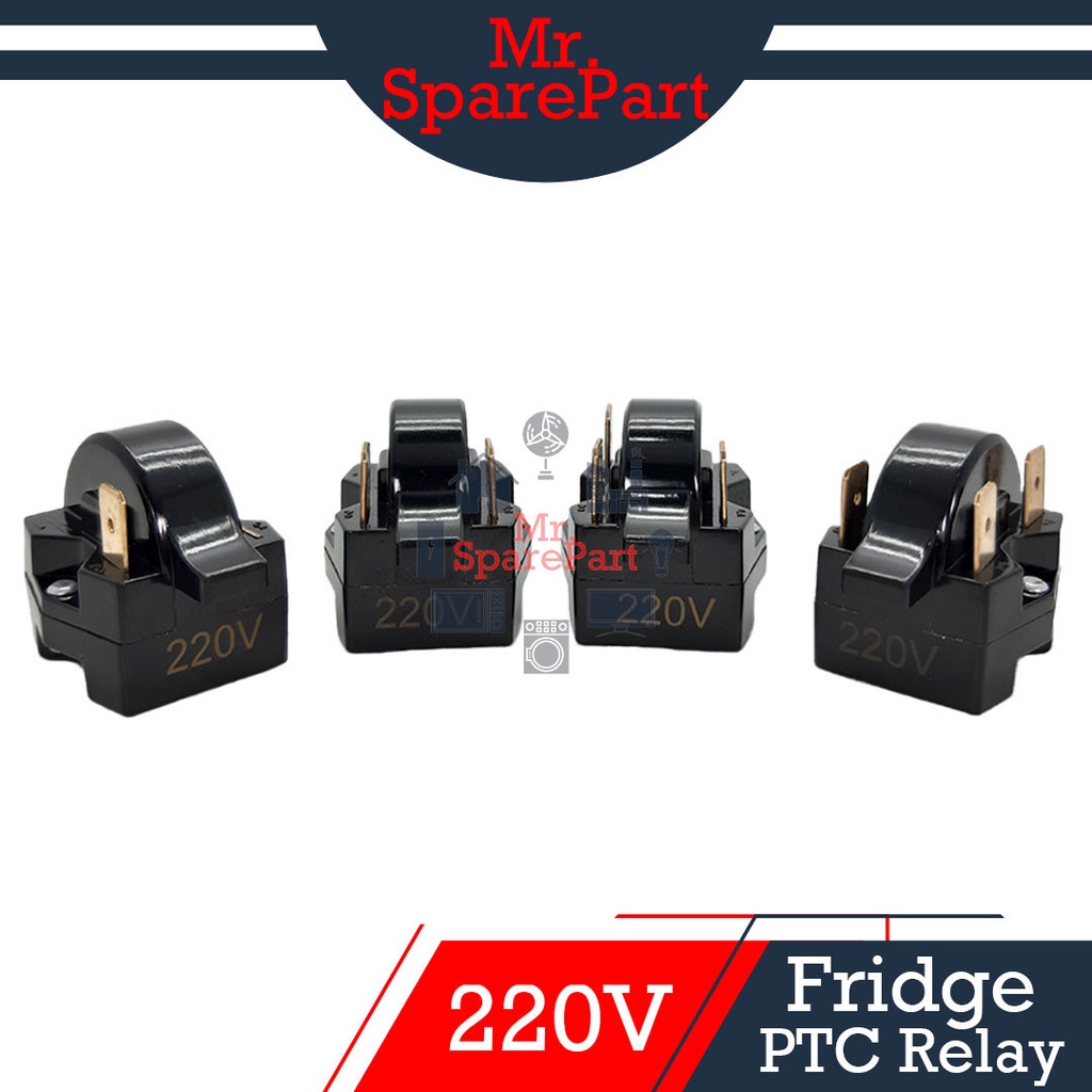 Fridge PTC Starter Relay ( 1 PIN / 2 PIN / 3 PIN / 4 PIN ) | Shopee ...