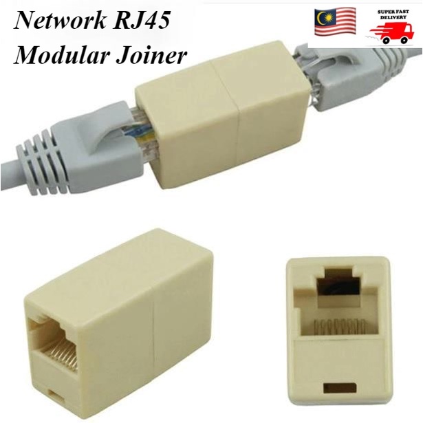 Network RJ45 Modular Joiner Rangkaian Penyambung Modular RJ45 | Shopee ...