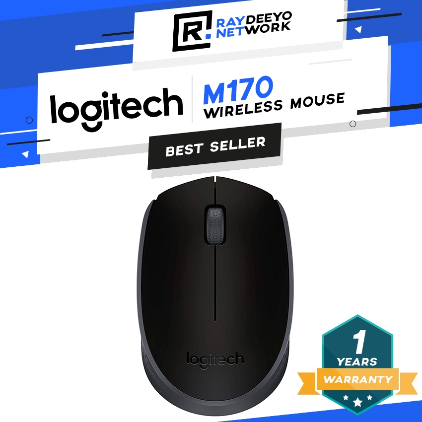 Logitech M170 Wireless Mouse [Plug-And-Play Connection] | Shopee Malaysia