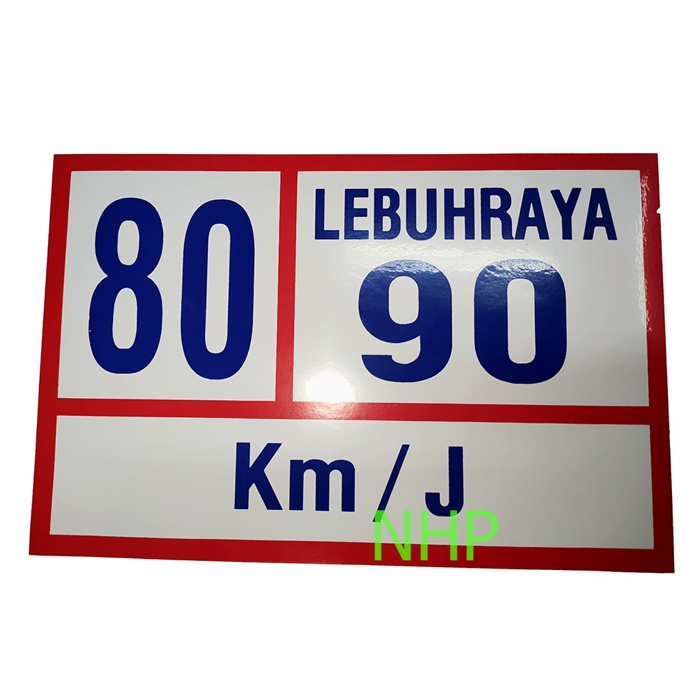 STICKER PUSTAKOM, STICKER LEBUHRAYA LORRY VAN VEHICLE SPEED LIMIT 70/80 ...