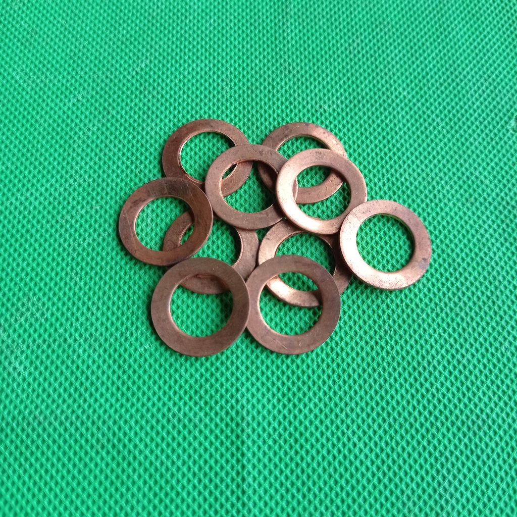 COPPER WASHER TEMBAGA 12mm x 19mm x 1mm [10pcs] | Shopee Malaysia