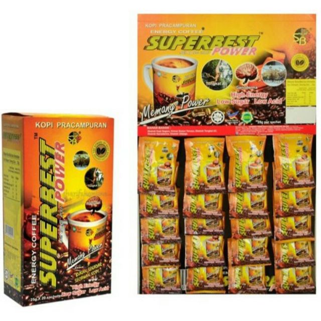 Kopi Superbest Power (25g x 20 sachets) | Shopee Malaysia