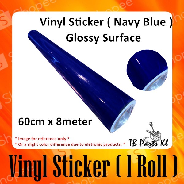 Vinyl Sticker / Balloon Sticker - NAVY BLUE ( 1 Roll ) | Shopee Malaysia