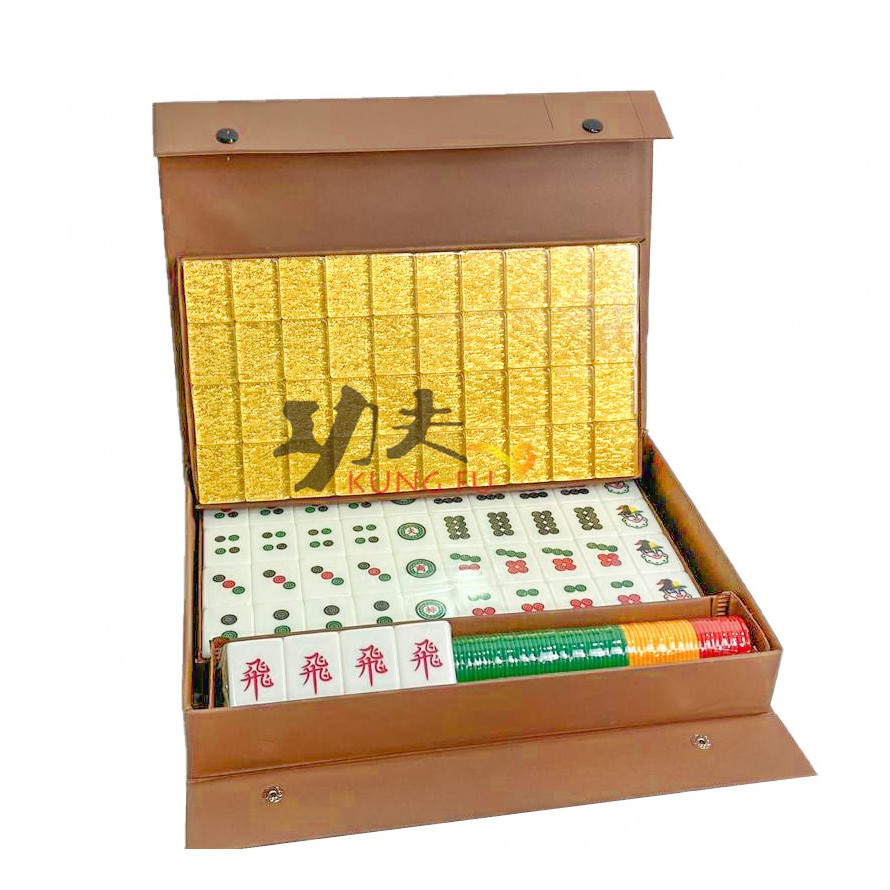 New Crystal Gold Mahjong Set 3Player Mahjong Malaysia Set | Shopee Malaysia
