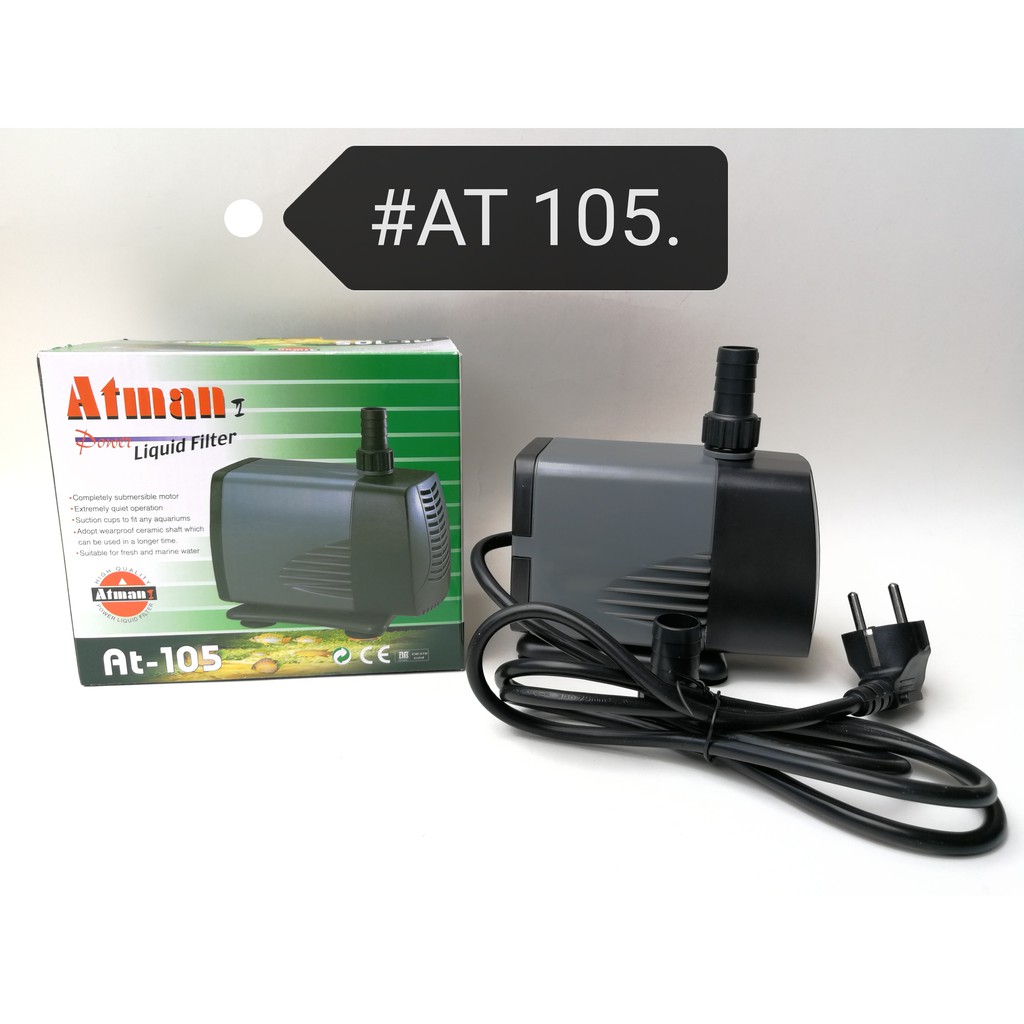 Atman AT-105 Aquarium Fish Submersible Power Liquid Filter Pump 60W ...