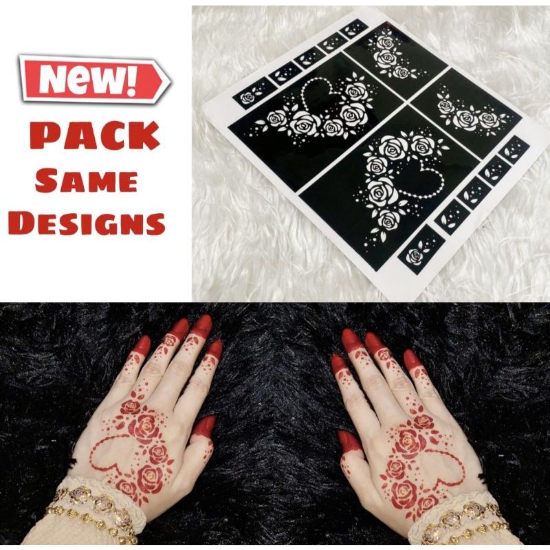 Sticker henna / sticker inai virall | Shopee Malaysia
