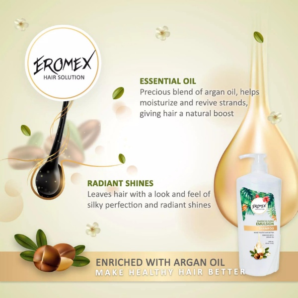 Eromax Emulsion Hair Shampoo 1000mle (Classic & Clean) | Shopee Malaysia