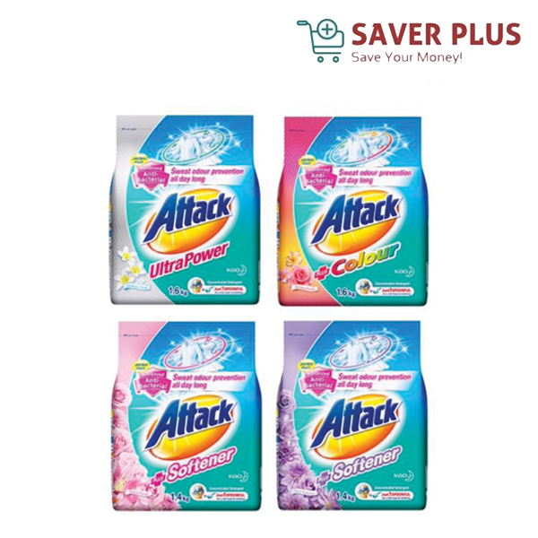 Attack Detergent Powder 1.6/1.4kg | Shopee Malaysia