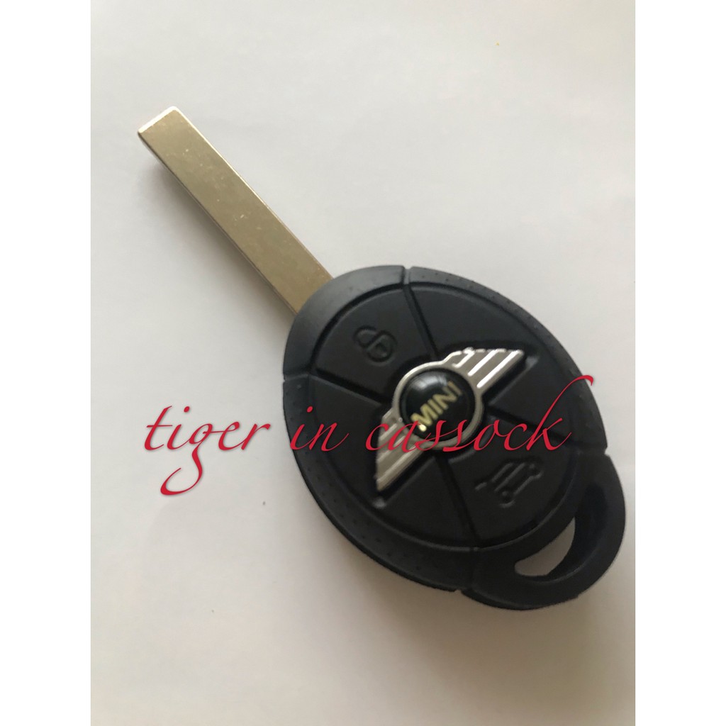 Updating BMW mini 3 button straight remote control key shell for ...