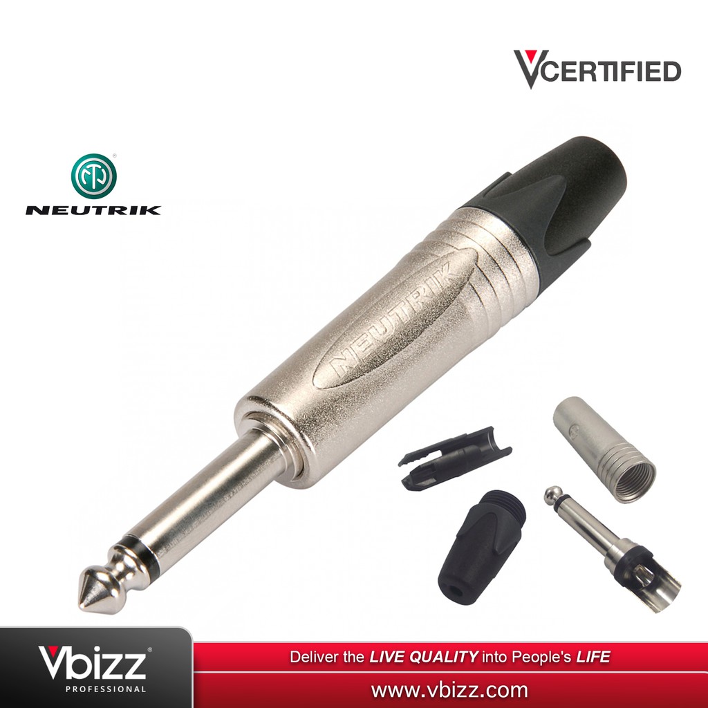 NEUTRIK NP2X 6.35MM Male TS Phone Plug Mono Jack Unbalance Audio Connector | Shopee Malaysia