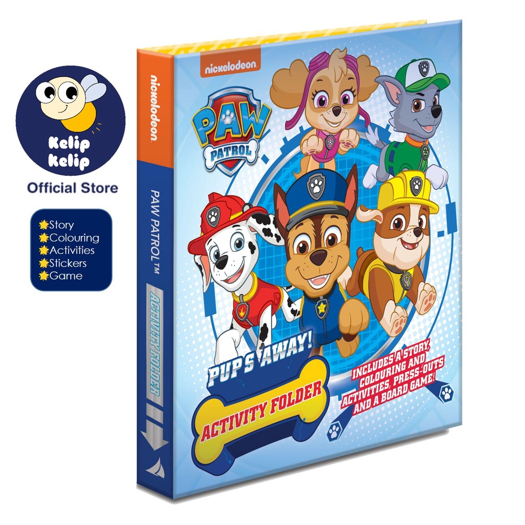 Paw Patrol Activity Folder Book For Kids with Story Colouring Activity ...