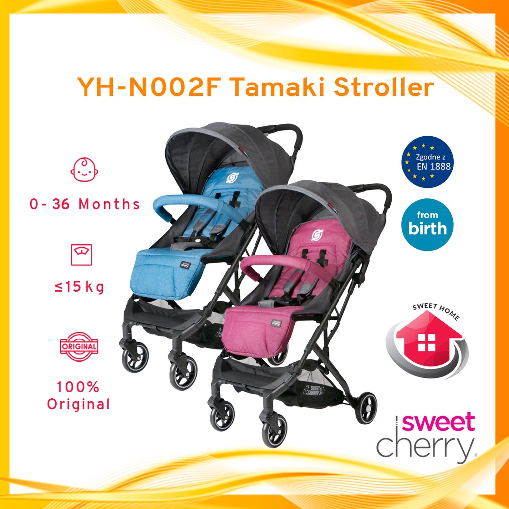 Sweet Cherry YH-N002F Tamaki Stroller Compact Fold Baby Stroller with ...