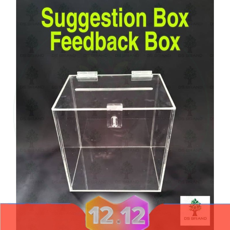 Suggestion Box / Feedback Box / Peti Cadangan / Charity Box | Shopee ...