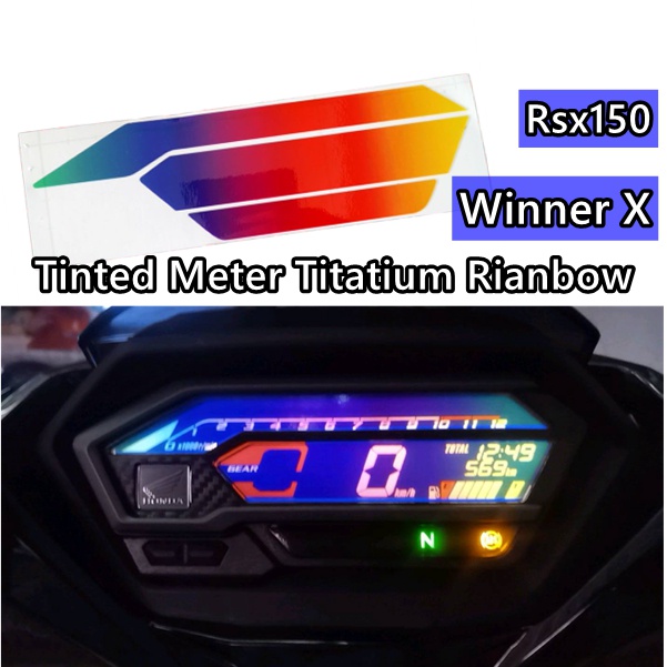 HONDA RSX 150 WINNER-X TINTED METER TITANIUM TINTED KARAT BLACK WINNER ...