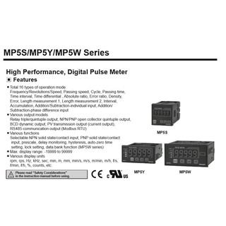 Autonics High Performance Digital Pulse Meter MP5W-41 PULSE METER MP5W ...