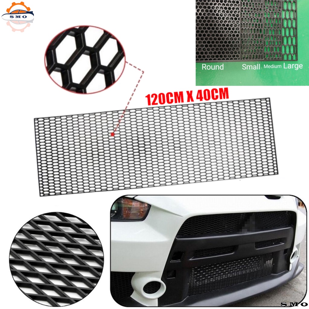 Car Racing Honeycomb Style Front Bumper Grille Mesh ABS Plastic ...